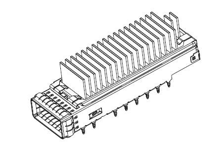 2288226-3 CONN CFP4 Cage Press RA SFP + Bộ thu phát quang
